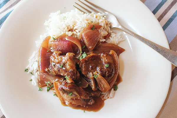 Braised Pork with Caramelized Onion - aninas recipes