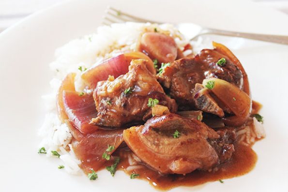Braised Pork with Caramelized Onion - aninas recipes
