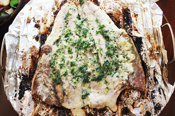 Grilled Yellowtail with Herb Butter - aninas recipes