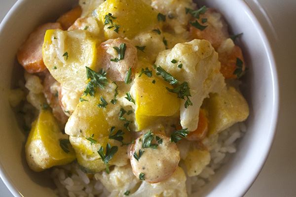 Coconut Vegetables - aninas recipes