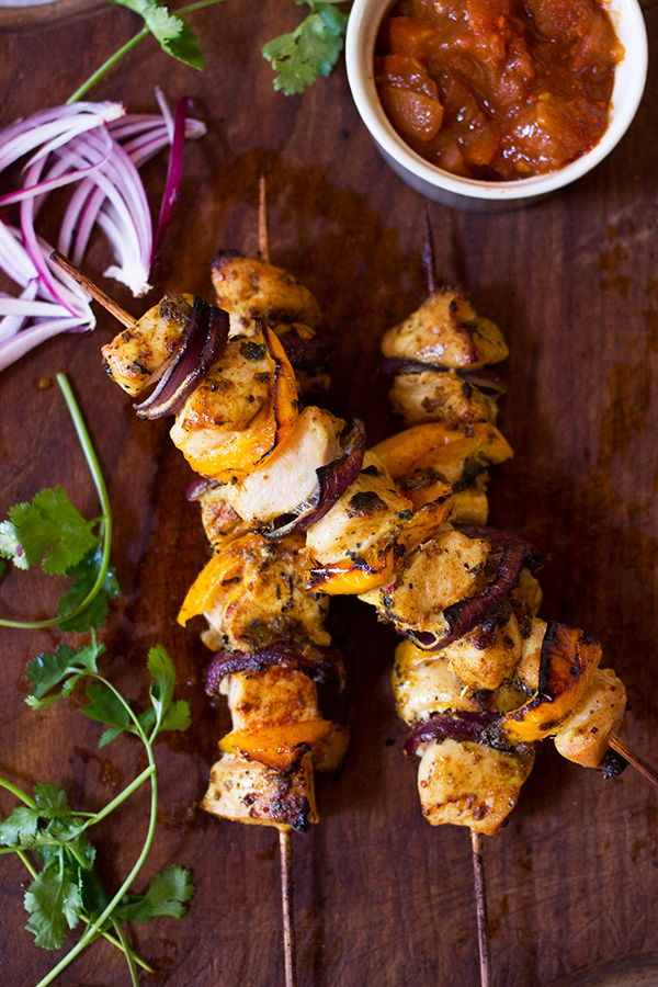 Garlic and Coriander Chicken Kebabs - aninas recipes