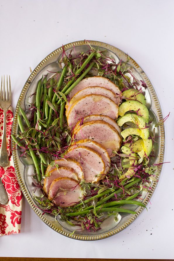 Gammon, Green Bean and Avocado Salad - aninas recipes