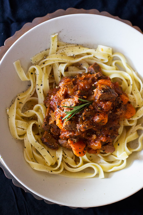 Lamb Ragu with Fettuccine - aninas recipes