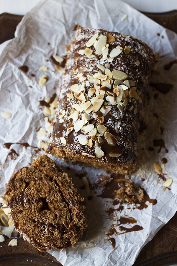 Mocha, Caramel and Coconut Swiss Roll - aninas recipes