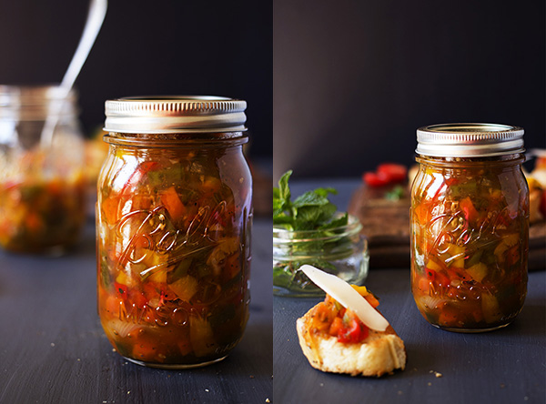 Antipasto Relish and a Ball® Home Preserving Kit Giveaway - aninas recipes