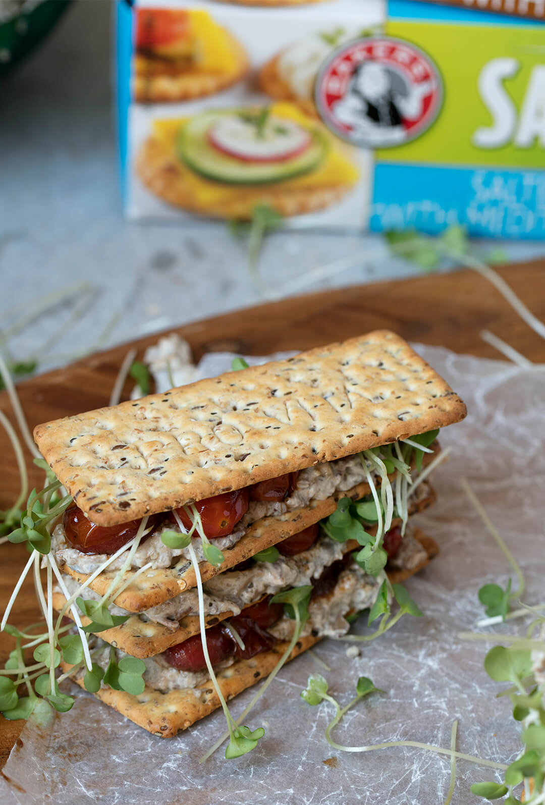 Mushroom Paté and Roasted Tomato Snack Stack - aninas recipes