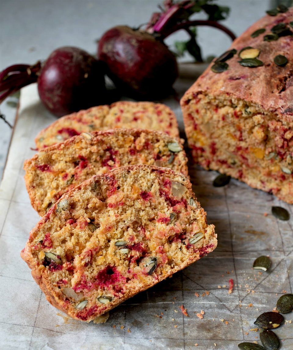 Vegan Beetroot, Pumpkin and Walnut Bread - aninas recipes