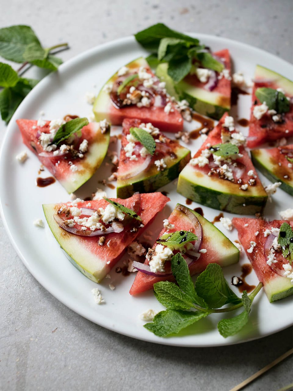 Easy Watermelon Canapés - aninas recipes
