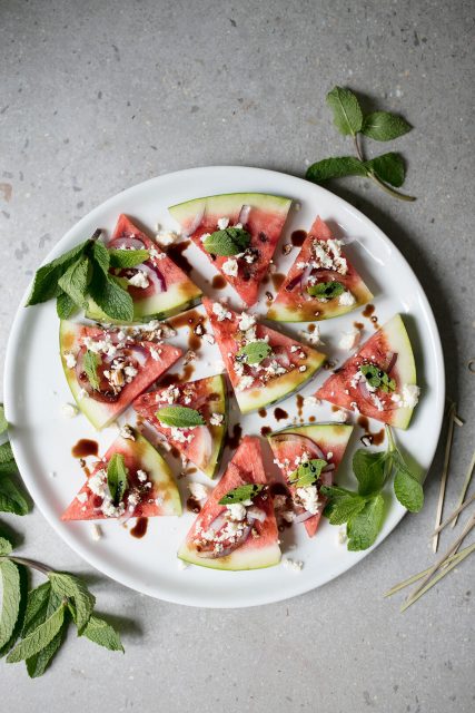 Watermelon Canapes - aninas recipes